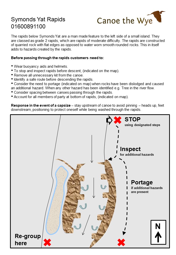 Route maps for canoeing the river Wye - Canoe the Wye Ltd.